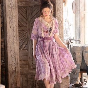 Magnolia Pearl | Dresses | Purple Floral Embroidered Dress | Poshmark